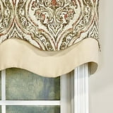 RLF Home Diamond Damask Glory Valance Blush. 3" Rod Pocket, Layered. 50 ...