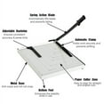 "Portable Guillotine Style Paper Cutter, 18"" Cut Length x 15"" Inch ...