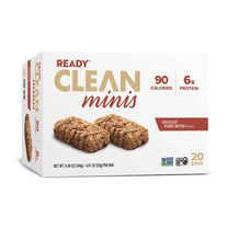 Ready® Clean Protein Bar, Chocolate & Peanut Butter, 20 Count, Mini ...