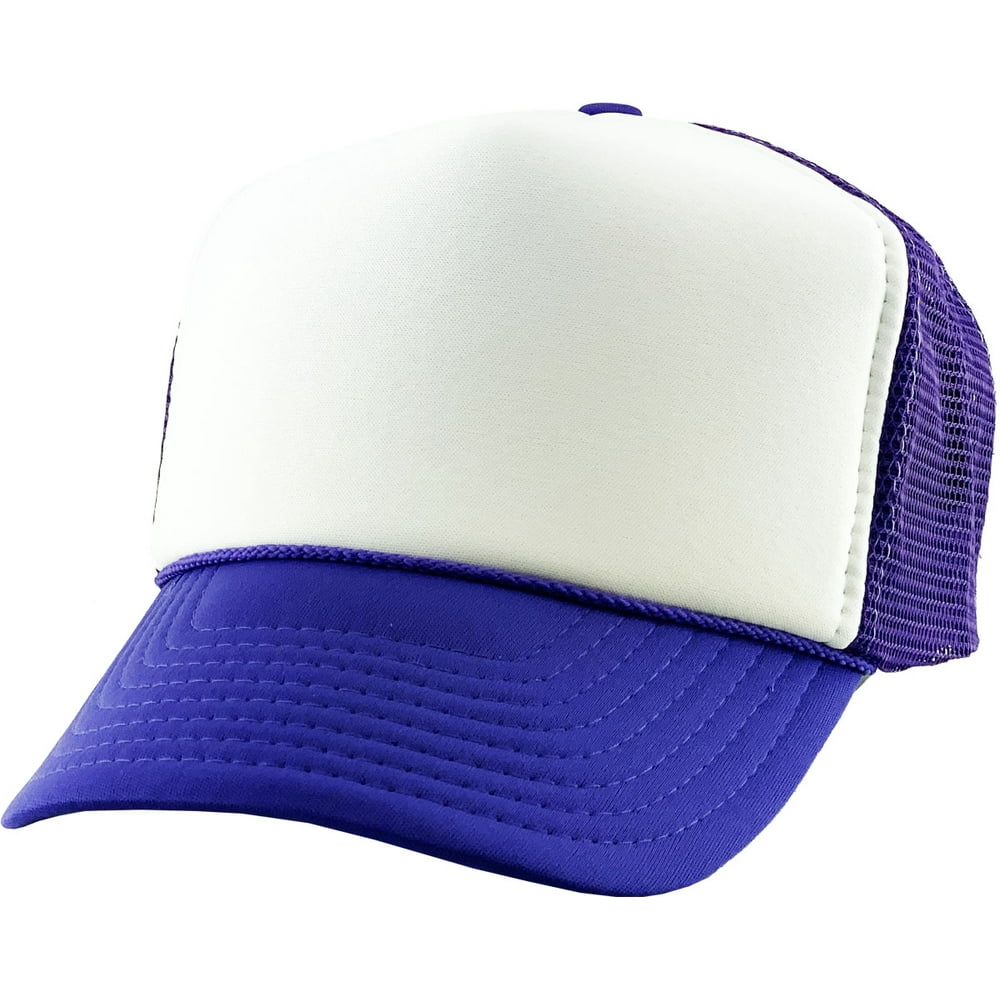 Classic Foam Front Mesh Back Trucker Hat Baseball Cap Plastic ...