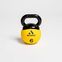 Aeromat Elite Mini Kettlebell Medicine Ball, 6 lb, Yellow - Walmart.com