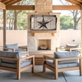 Country Star Outdoor TV Cover 52 to 55 inch Retro Rust Grey Blue Star ...