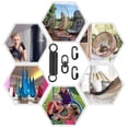 360 Rotating Spring for Outdoor Furniture Including Carabiners Steel ...