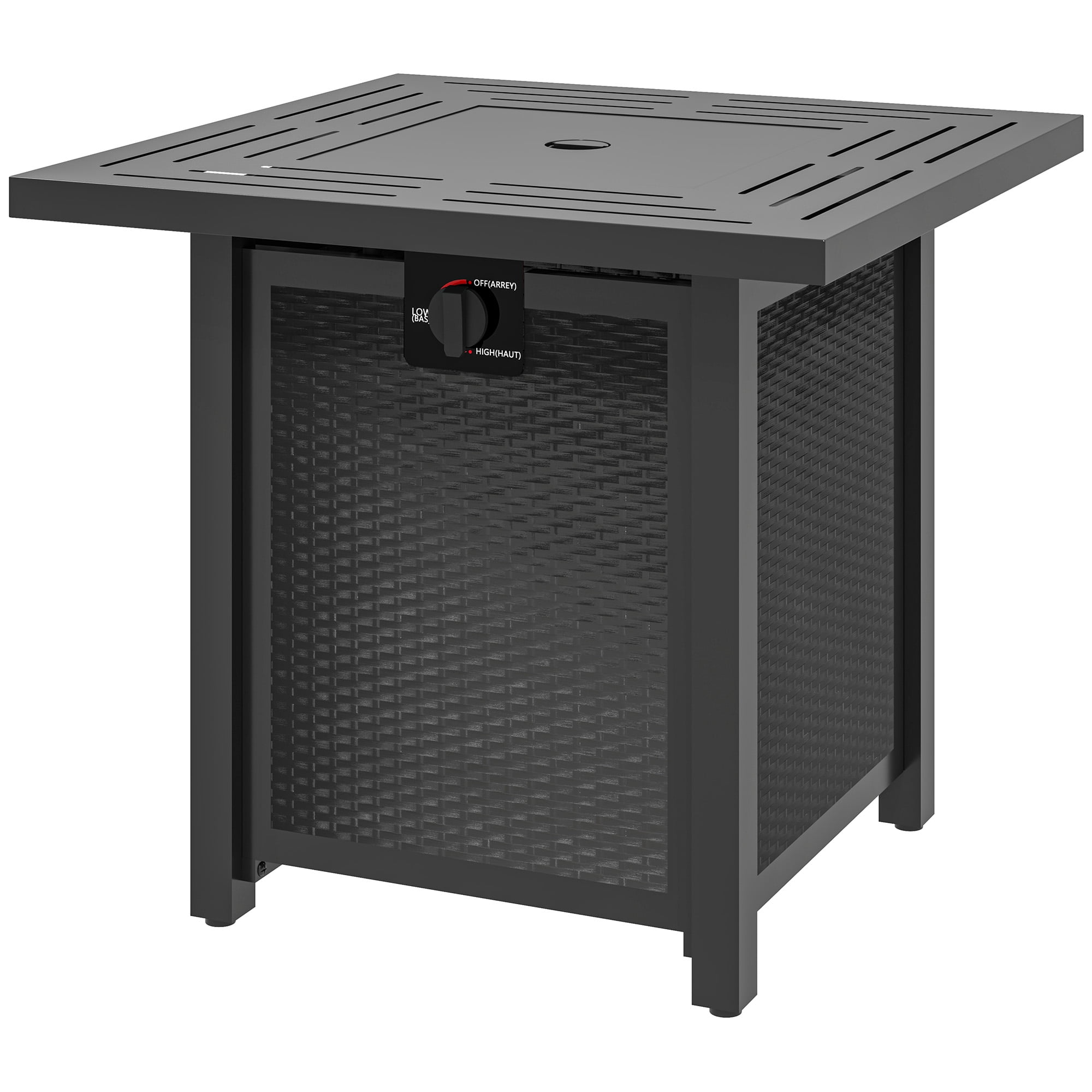 Click here for Cosotower Square Gas Fire Pit Table  Smokeless Fir... prices