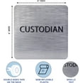 ADA CENTRAL SIGNS - 6" X6" Custodian Sign - ADA Compliant Tactile ...