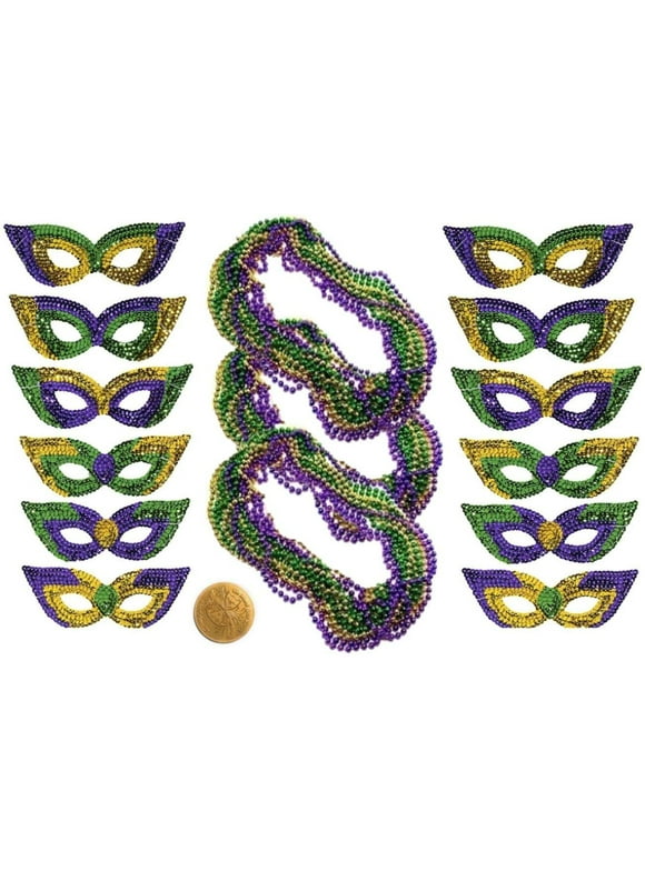 Mardi Gras Masks in Mardi Gras Party Supplies - Walmart.com