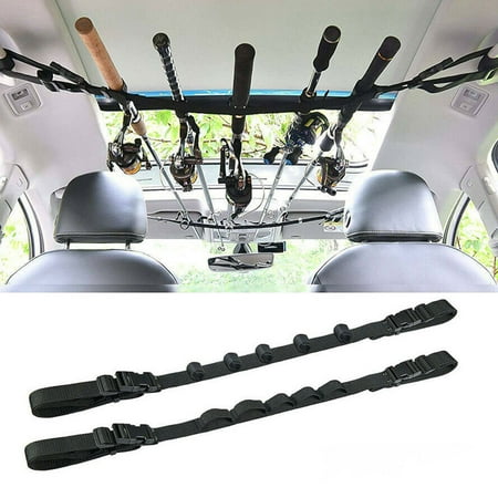 2 Pieces Nylon Car Fishing Rod Holder SUV Tackle Gear Equipment ...