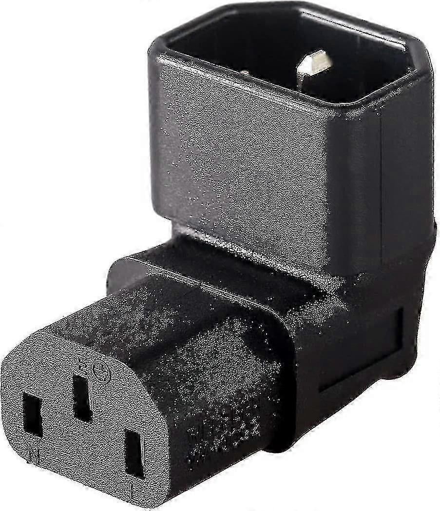 Iec Power Adapter C14 To C13 / Pdu Plug 90 Degree Up Angle Wall Mount ...