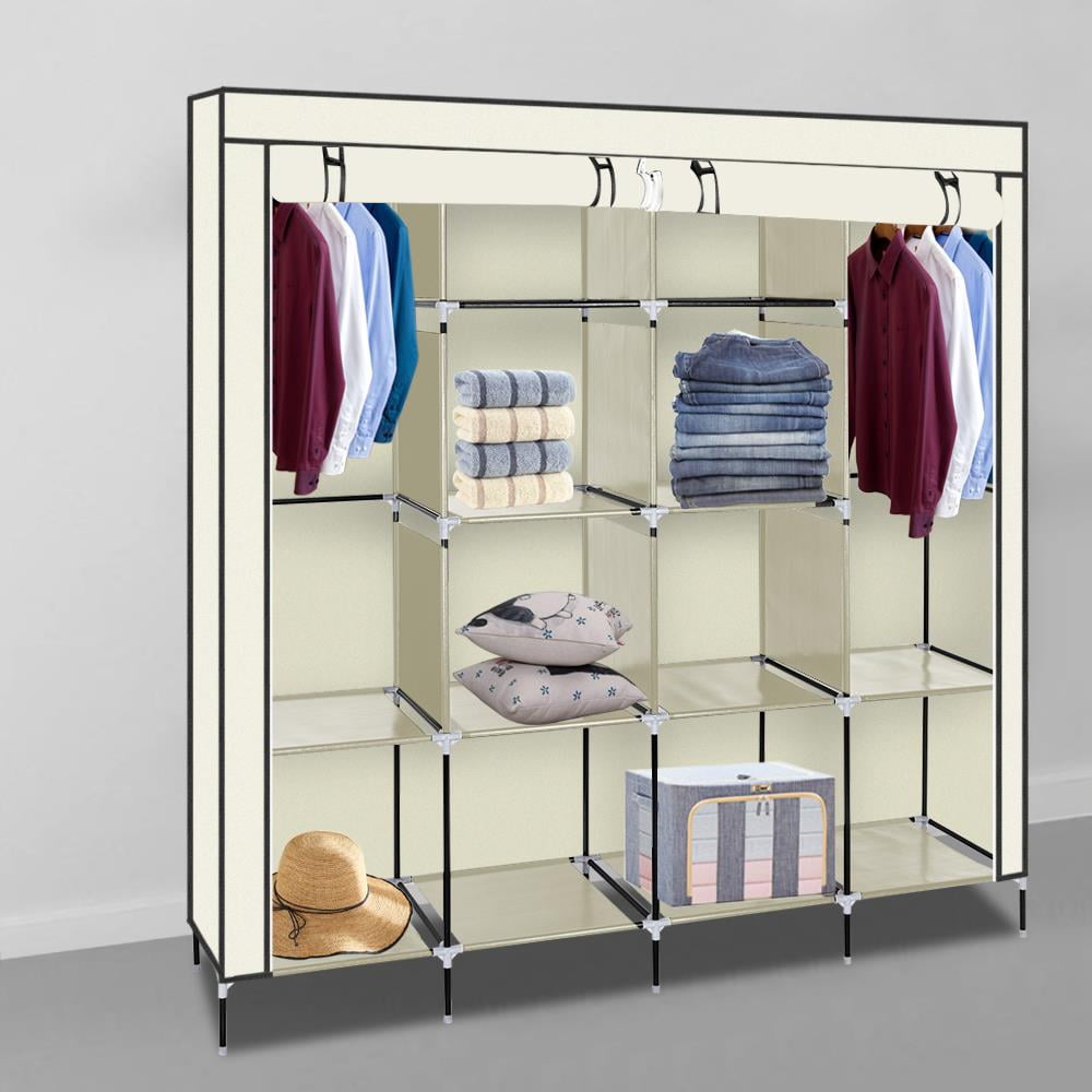 "Ktaxon 67"" Portable Clothes Closet with Movable Fabric Cover ...