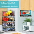 4 Pack XXL Stackable Wire Baskets with Handles, X-cosrack Fruit ...