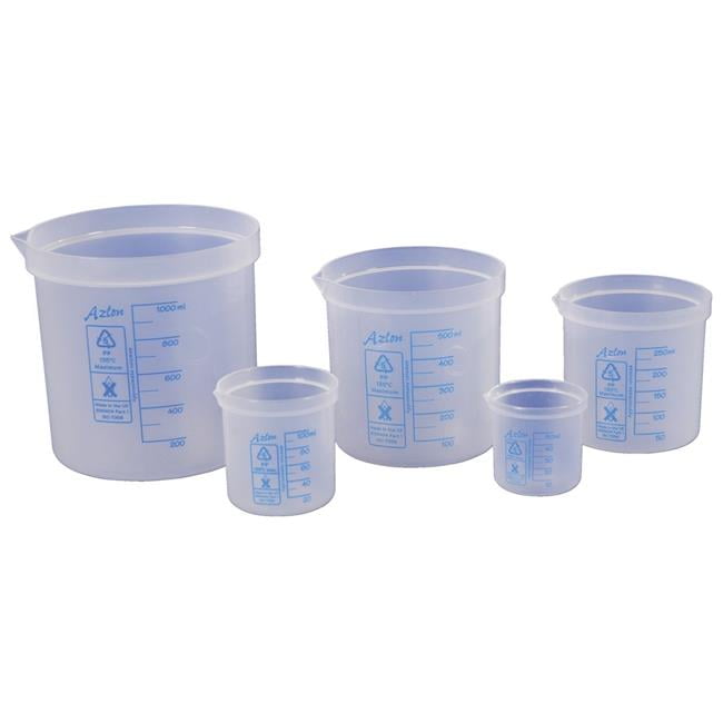 Printed Straight Wall Beakers - Assorted Size - Set of 5 - Walmart.com