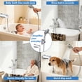 All Metal Diverter Tub Spout 6 Settings Hand Held Shower With On/off ...