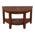 Bare Decor Chesser Half Circle Bench in Solid Teak Wood, 17" High ...