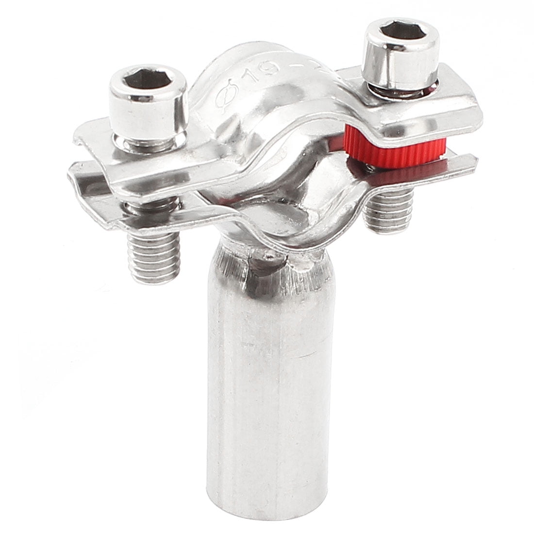 Unique Bargains 19-22mm Adjustable Screw Stainless Steel Pipe Clamp ...