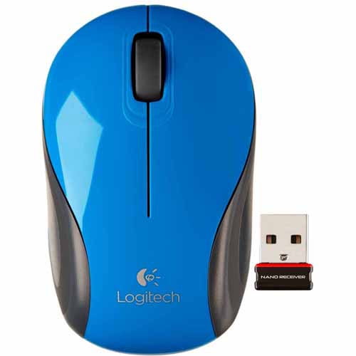 Logitech M187 Wireless Mini Mouse, Blue - Walmart.com - Walmart.com