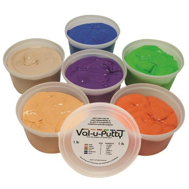 Val-U-Putty 10-3946 1 lbs Exercise Putty - 6 Piece - Walmart.com