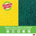 3M Scotch-Brite Heavy Duty Scrub Sponge, Yellow and Green, Absorbent ...