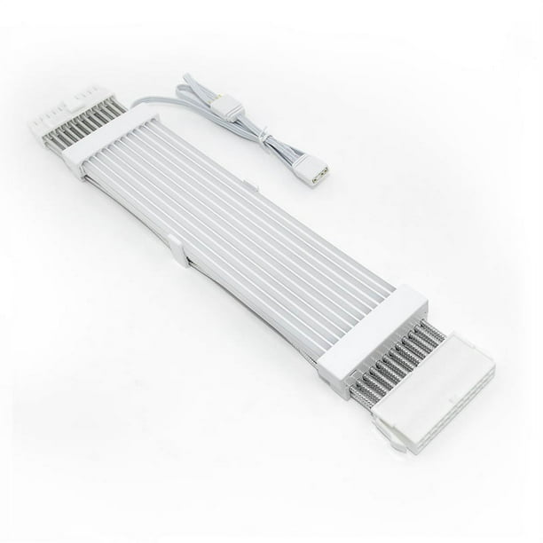 ckepdyeh ARGB PSU Cable 24 Pin ATx PSU Extension RGB Cable Color Line ...