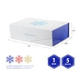 PACKHOME 5 Gift Boxes, Large Blue Valentine's Boxes with Magnetic Lids, 13.5x9x4.1 inches ...