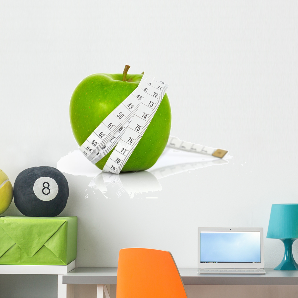 Green Apples Measured Meter Wall Decal by Wallmonkeys Peel and Stick ...