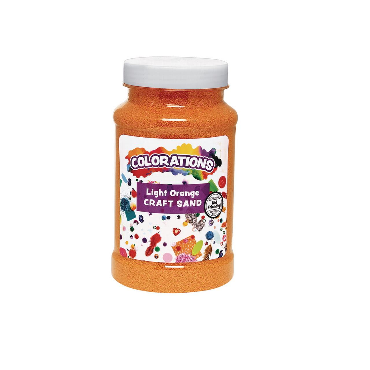 Colorations? Colorful Craft Sand, Light Orange - 22 oz. - Walmart.com
