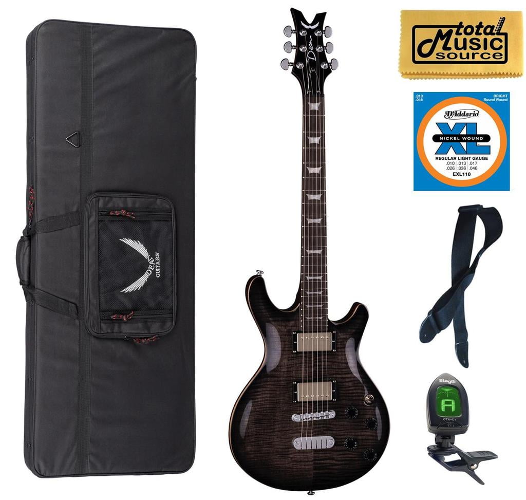 Dean ICON FM CHB LWPACK Icon Solid-Body Electric Guitar, Charcoal Burst ...