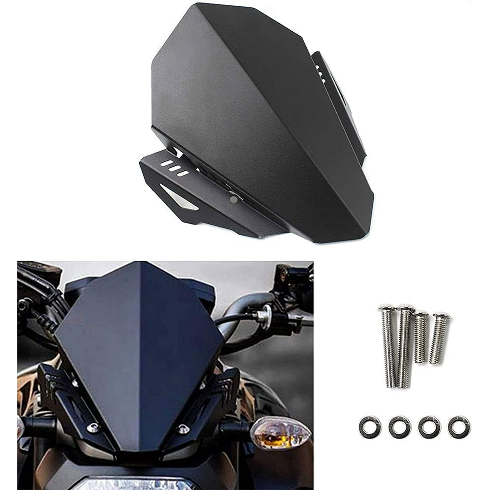 Windscreen Motorcycle Windshield Aluminum For Yamaha FZ07 FZ-07 MT07 MT ...