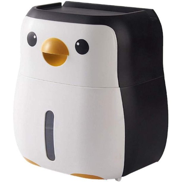 Hongchun Cute Penguin Paper Toilet Paper Holder Tissue Box Wall Shelf ...