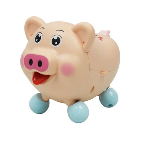 Musical Dancing Small Pig Toys Electric Light Baby Pig Toys Funny Kid ...