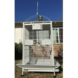 XX-Large Deluxe Wrought Iron Bird Parrot Cage with Open Play Top ...