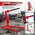 4400 lbs Engine Hoist with Leveler, Red Steel 8-Ton Hydraulic Cherry ...
