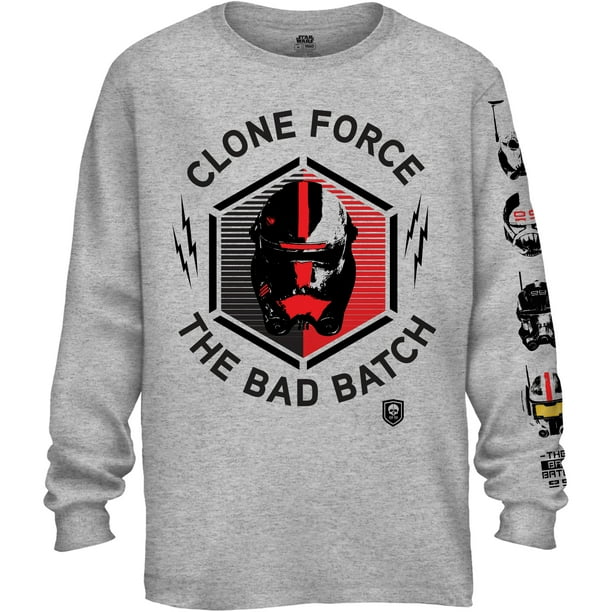 Star Wars The Bad Batch Helmets Adult Long Sleeve T-Shirt XL - Walmart.com