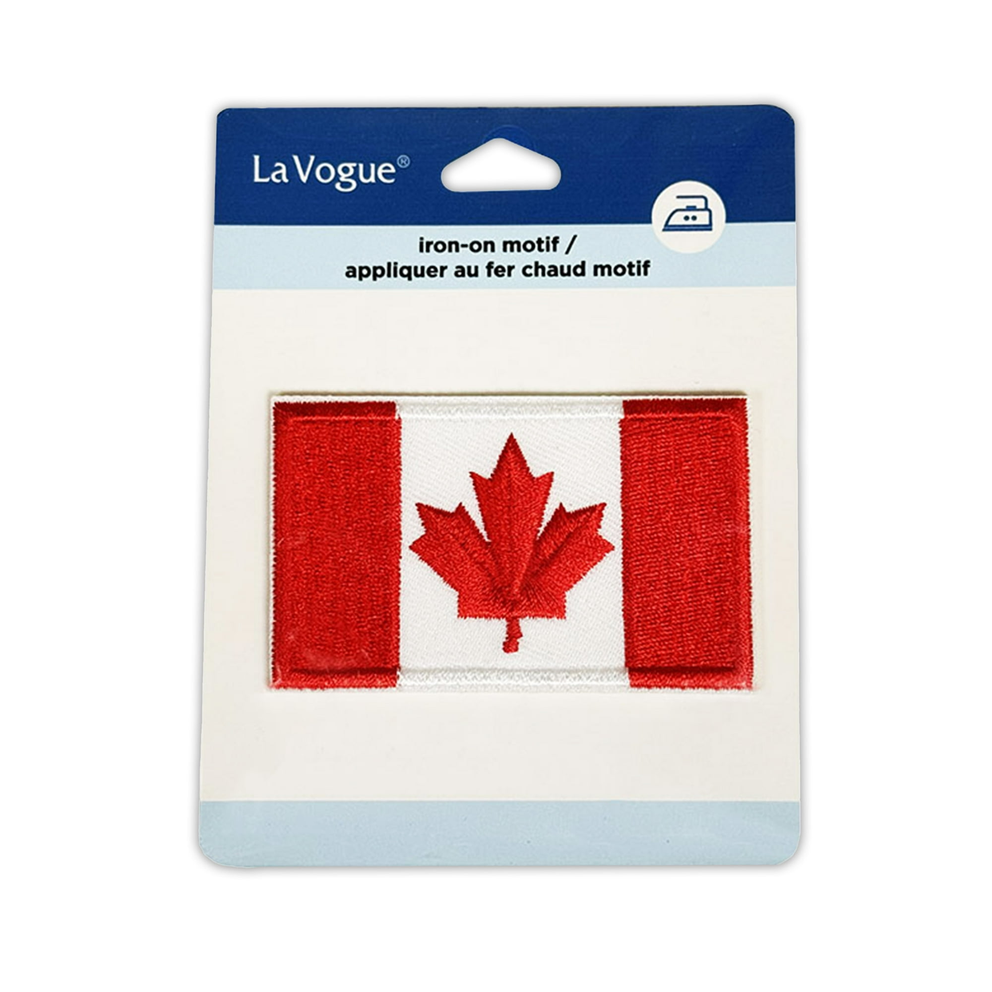 Click here for La Vogue Canadian Flag Iron-On Patch - 11.4 × 8.9... prices