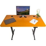 ApexDesk Vortex Series M Edition 60" Metal Wood Standing Desk in Light ...
