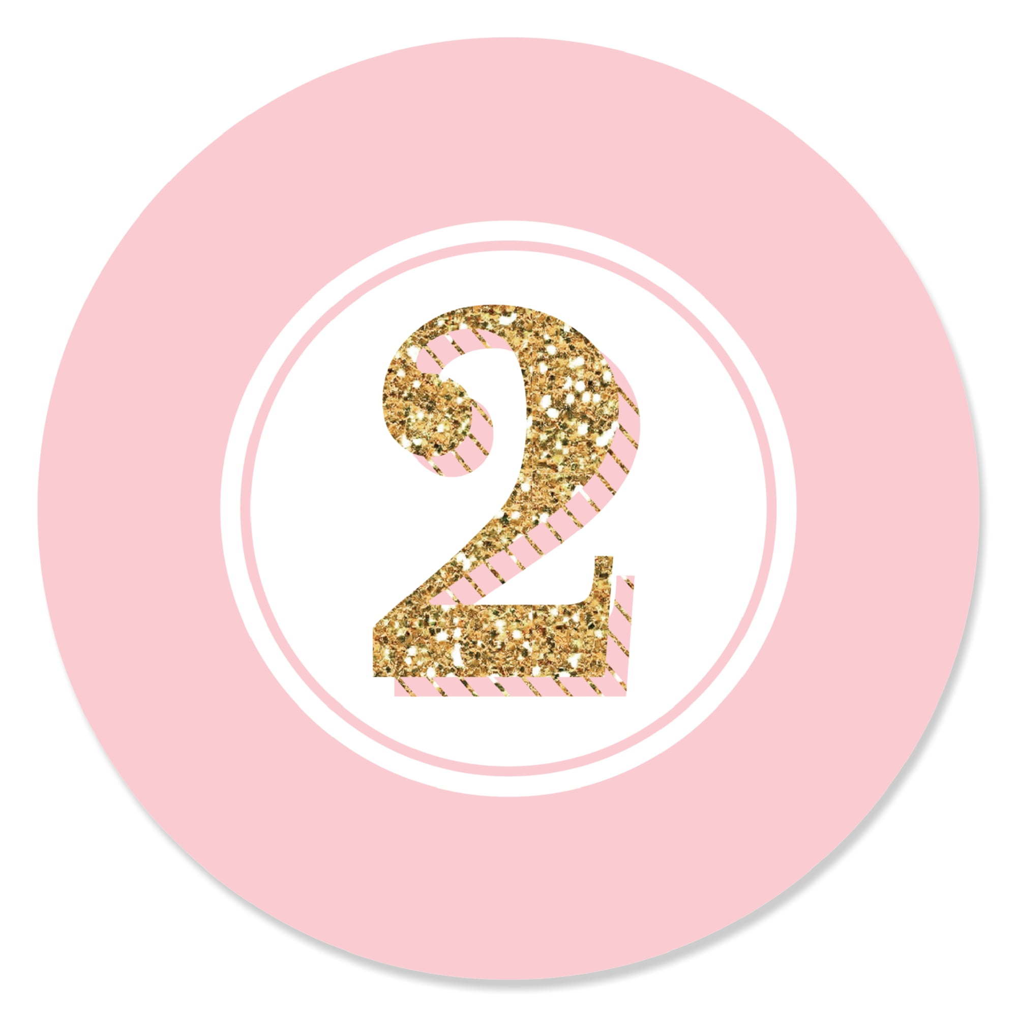 Big Dot of Happiness Two Much Fun - Girl - 2nd Birthday Party Circle ...