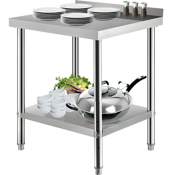 BENTISM Stainless Steel Work Prep Table Commercial Food Prep Table ...