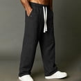 Men's Pants Big and Tall 52x32 Solid Color Casual Sports Elastic Waist ...