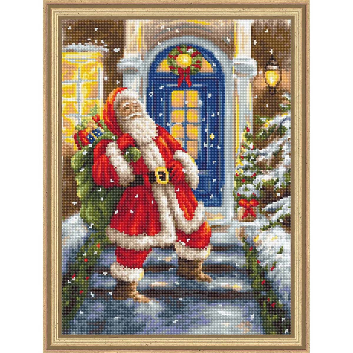 Luca S Santa Claus Ii Counted Cross Stitch Kit