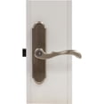 Larson Brushed Nickel Mortise Handle With Key For Solid Core Doors ...