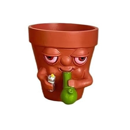 Smoking Pot Growers,artificial Resin Mini Plant Pots, Indoor Plant Pots ...