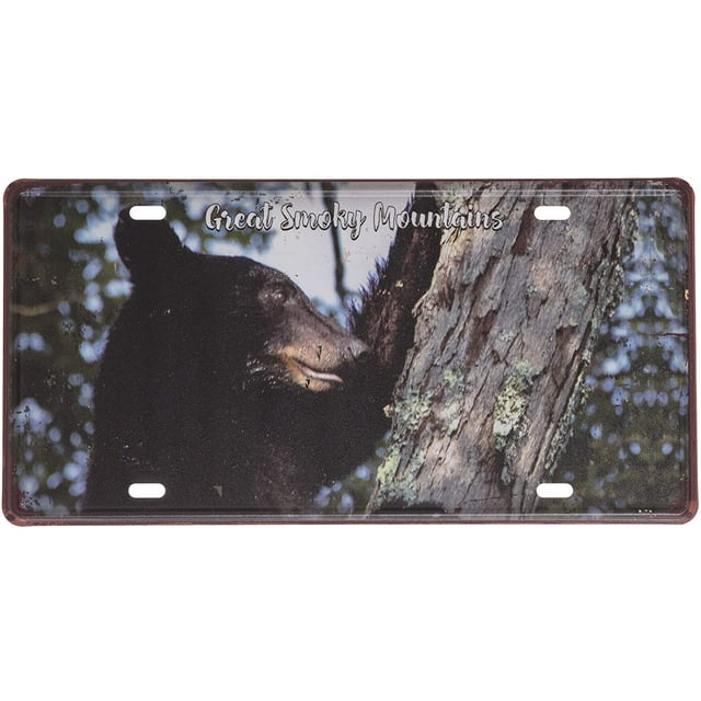 Great Smoky Mountains Black Bear License Plate - Wilderness License ...