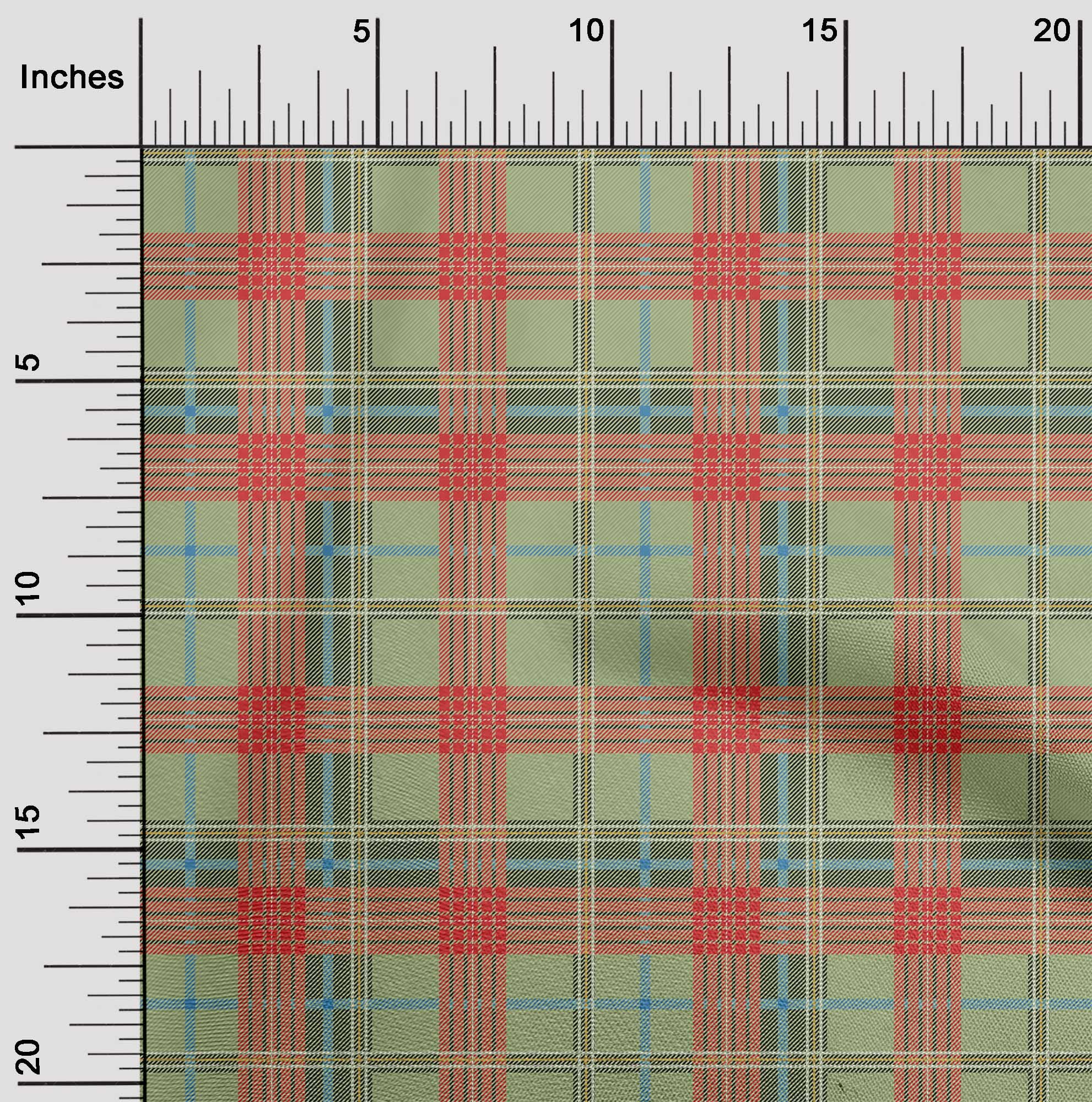oneOone Viscose Jersey Fabric Tartan Check Print Fabric By Yard 60 Inch ...