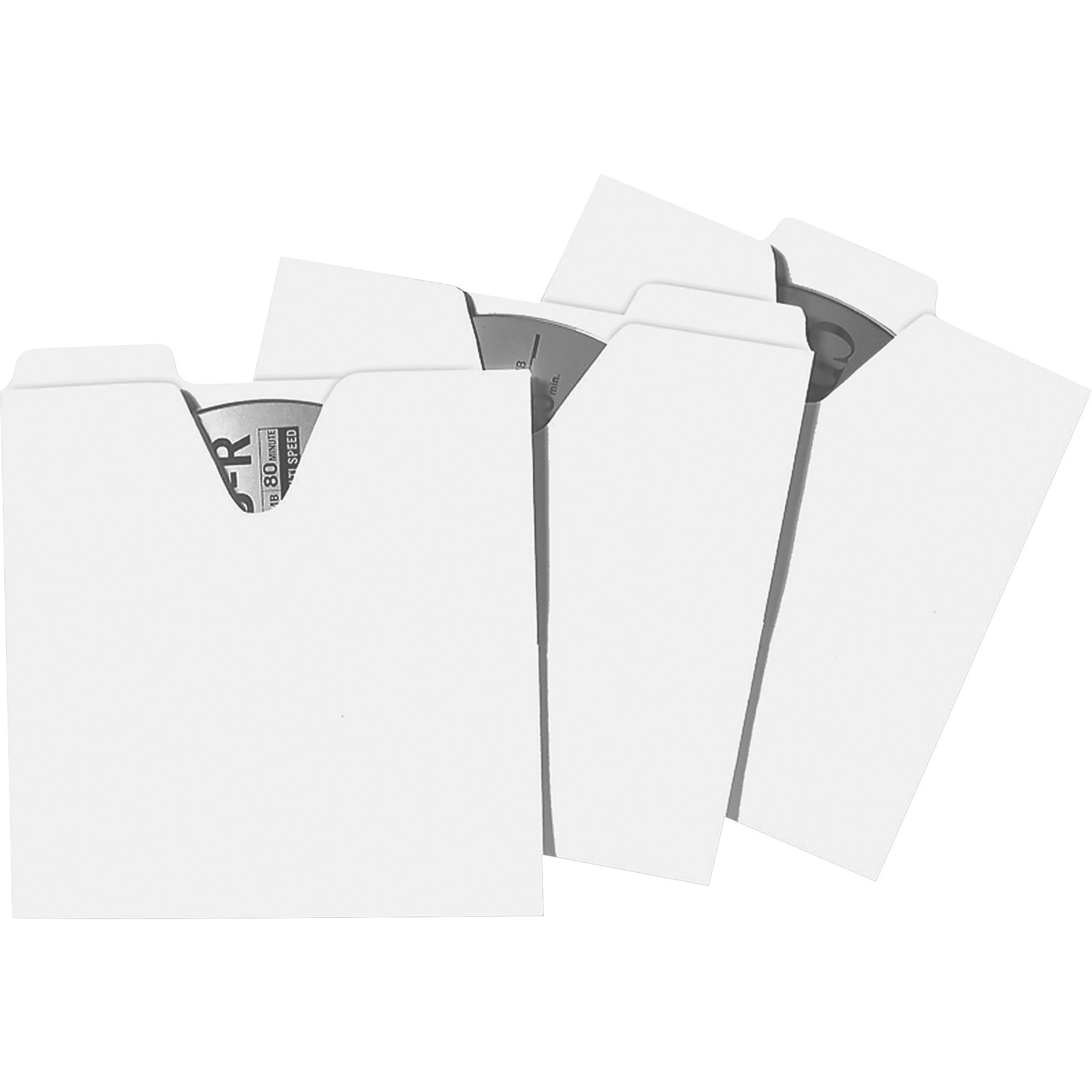 Vaultz, IDEVZ01096, CD/DVD Refill File Folders, 100 / Pack, White ...