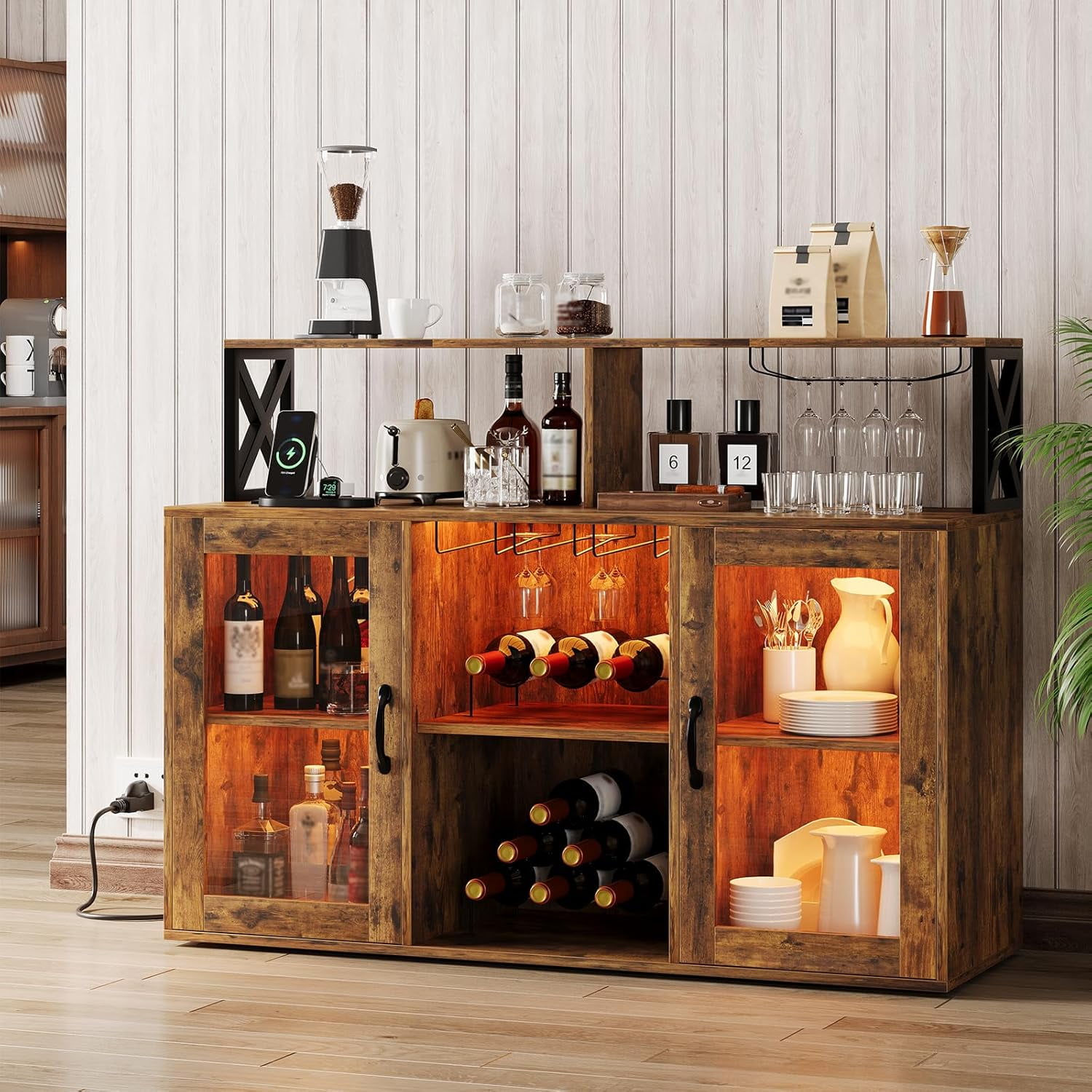 Click here for Eastvita Wine Cabinet With Led Light bar Cabinet W... prices
