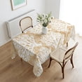 Waterproof Tablecloth Underwater Marine White Coral Rectangle Table ...