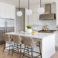 1 Light Modern Brushed Brass/Brushed Nickel/Matte Black Cloud Glass ...