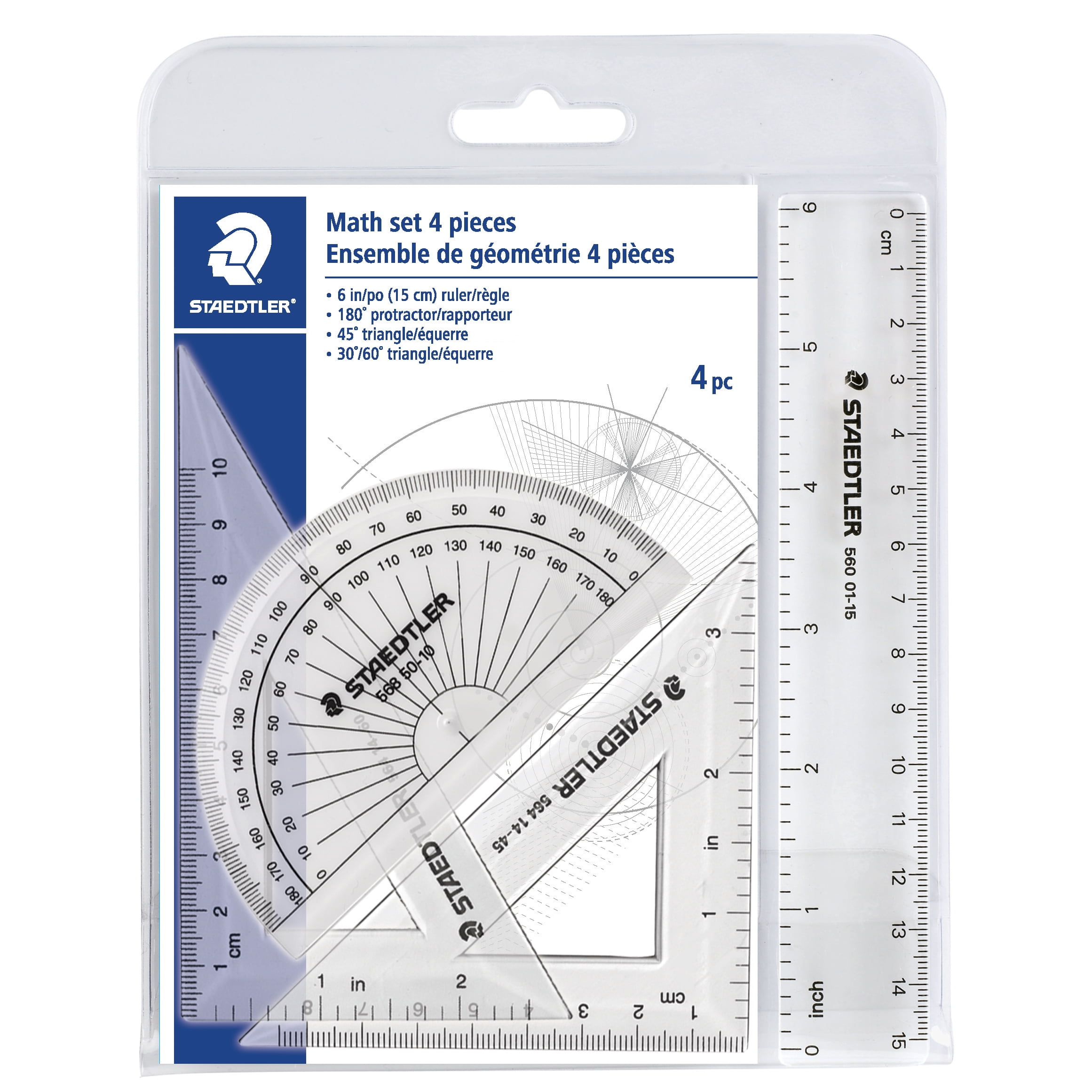 Staedtler Math Set, Staedtler Math set 4 pcs - Walmart.ca