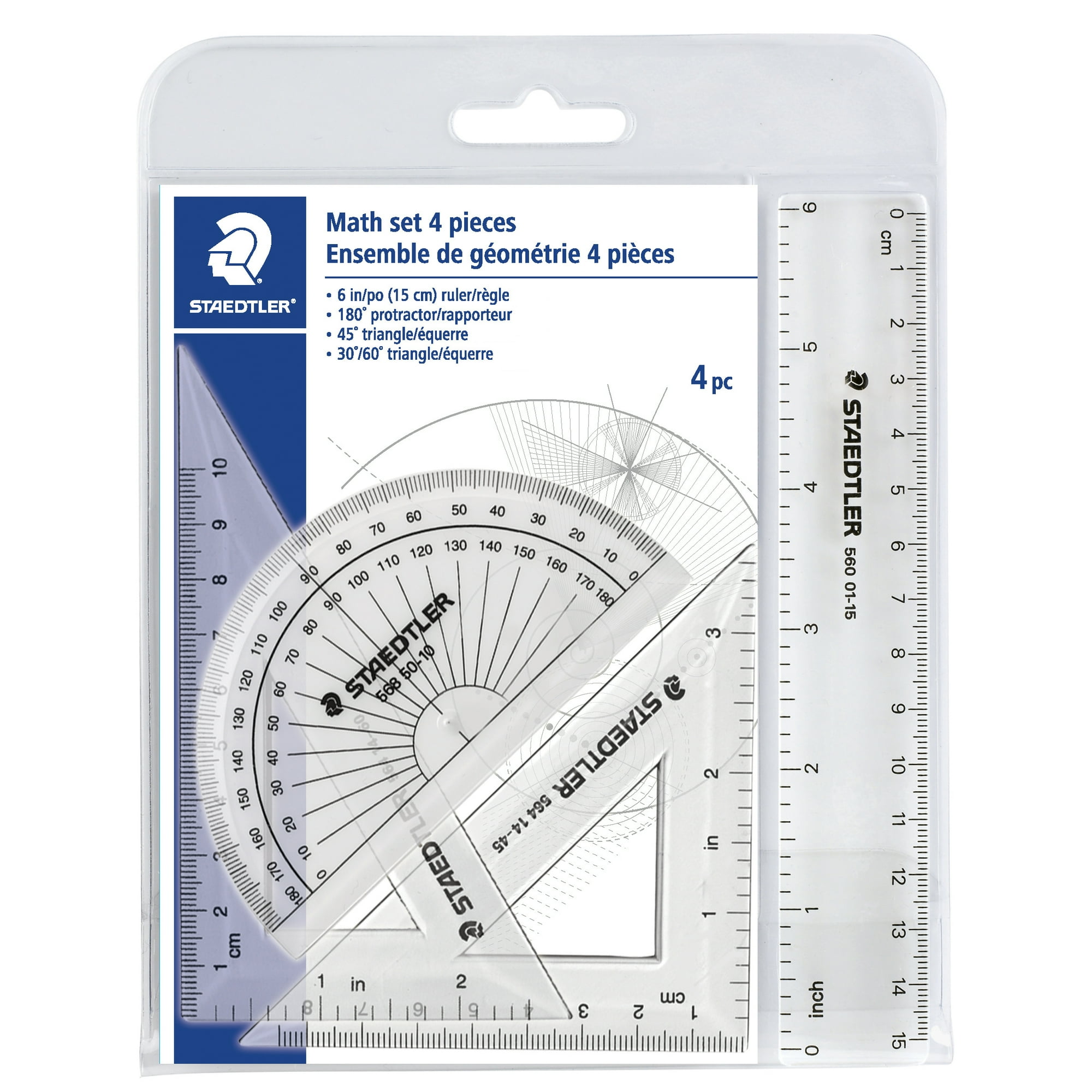 Click here for Staedtler 4 Pieces Math Set prices