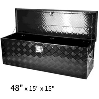 39inch Aluminum Tool Box with 2 Handles, Heavy Duty Truck Bed Tool Box ...