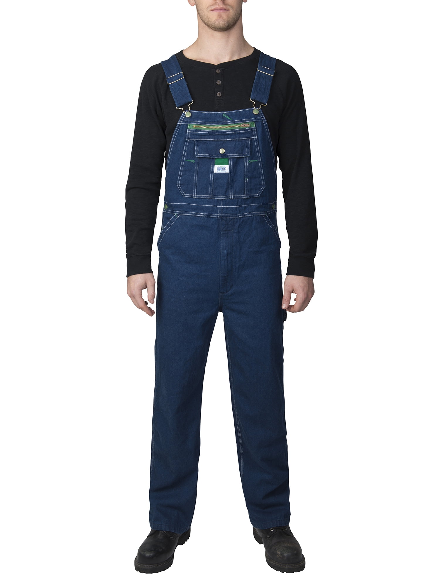 Big Men's 100% Cotton Rigid Denim Bib Overall - Walmart.com